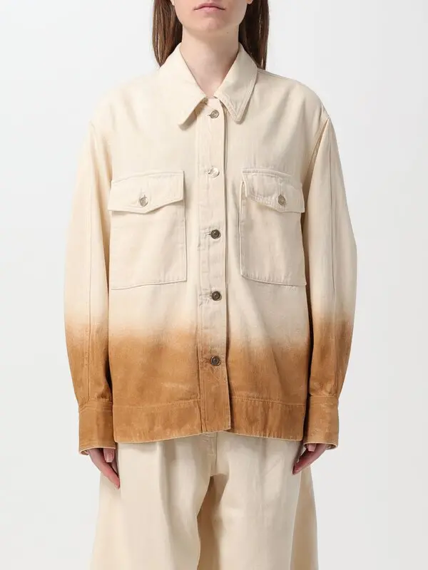 ジャケット ALANUI Woman Jacket Yellow Cream LWYD004R24DEN001 0360 Alanui Jacket In Yellow Cream - 20% Off | Editorialist